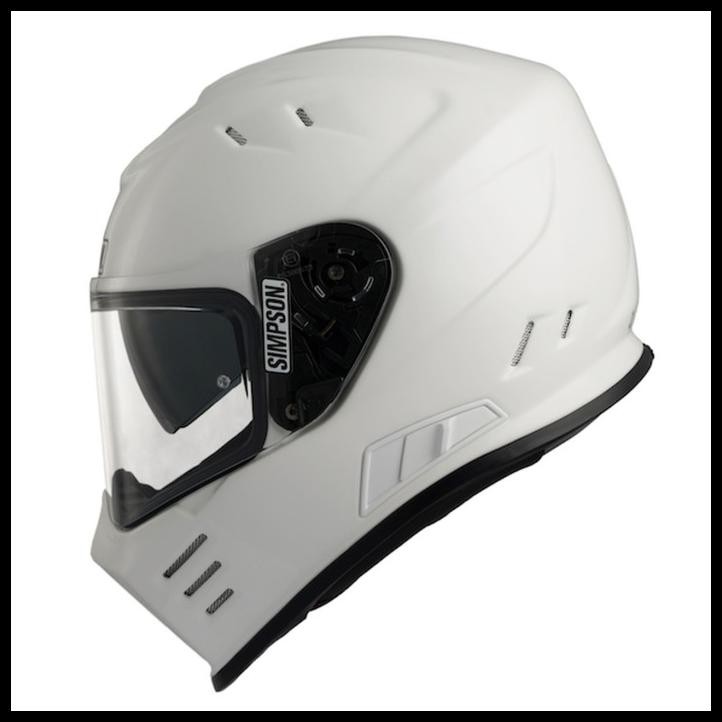 Jual Simpson Venom Solid Gloss White | Helm Full Face | Original ...