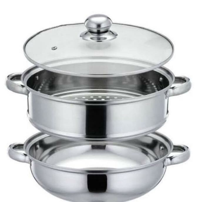 Jual PANCI KUKUS STAINLESS 2 SUSUN / PANCI KUKUS DOUBLE LAYER STAINLESS | Shopee Indonesia