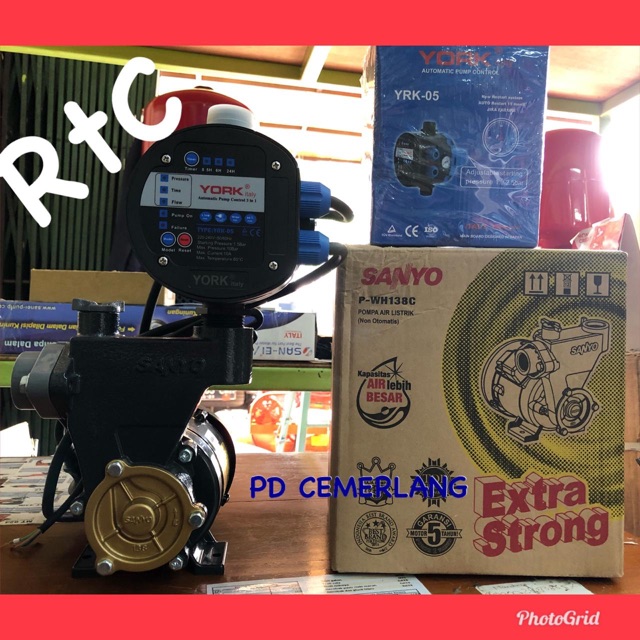 Jual Booster pump sanyo otomatis pressure control pompa pendorong ai ...