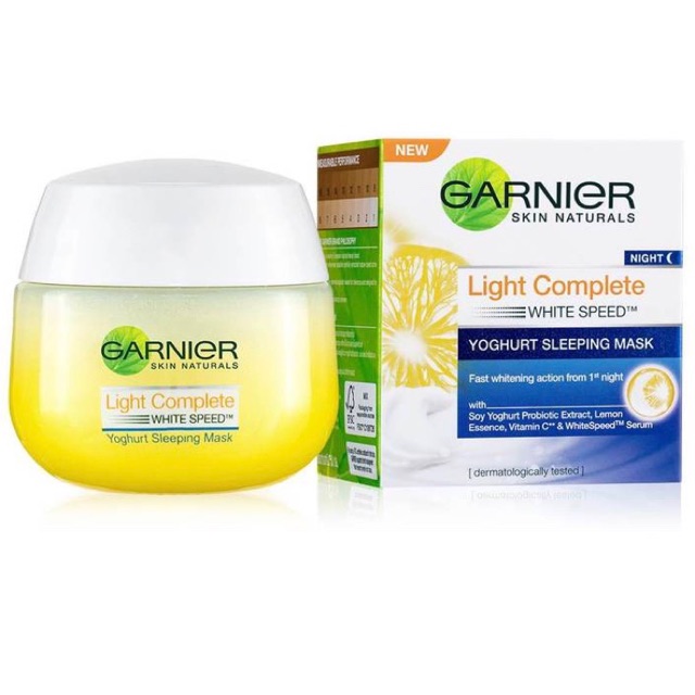 Jual GARNIER Bright Complete Vitamin C Yoghurt Sleeping Mask Night 50ml ...