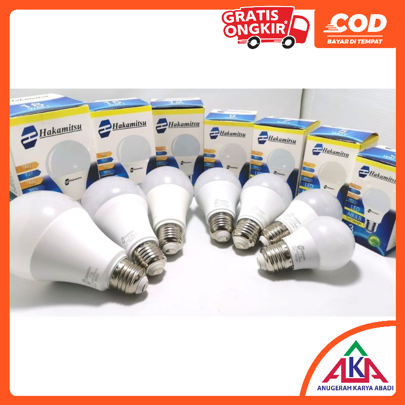 Jual Bohlam Lampu Led Cahaya Terang Hakamitsu 3W 5W 7W 9W 12W 15W 18W | Shopee Indonesia