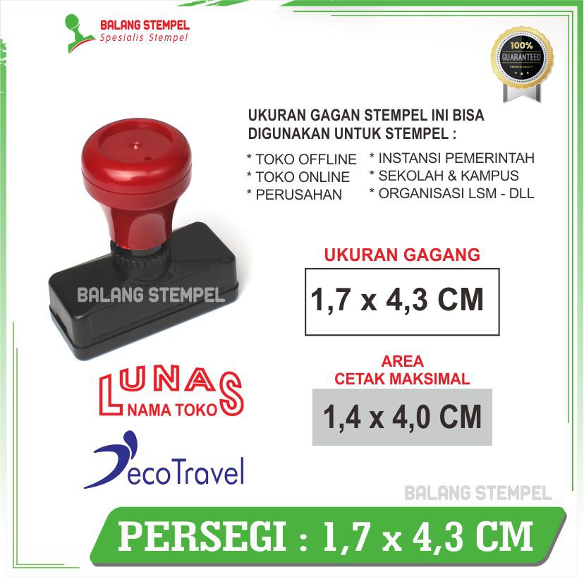 Jual Stempel Flash Warna Otomatis Custom Stampel Usaha Cap Toko Perusahaan Stamp Online Shop ...
