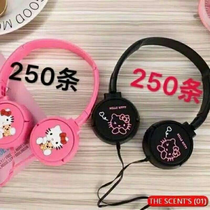 Jual headseat hello kitty earphone kity | Shopee Indonesia