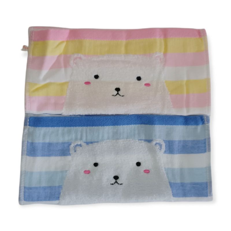 Jual Handuk Wajah/Muka Pool Bear Kecil/Kotak/Travel/Saputangan Handuk ...
