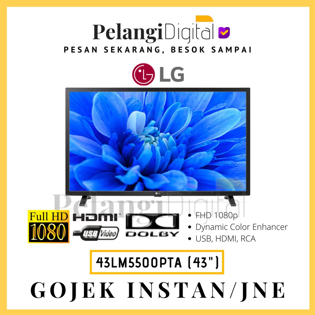 Jual LG TV LED Full HD HDMI USB Digital 43 Inch - 43LM5500 / 43LM5500PTA | Shopee Indonesia