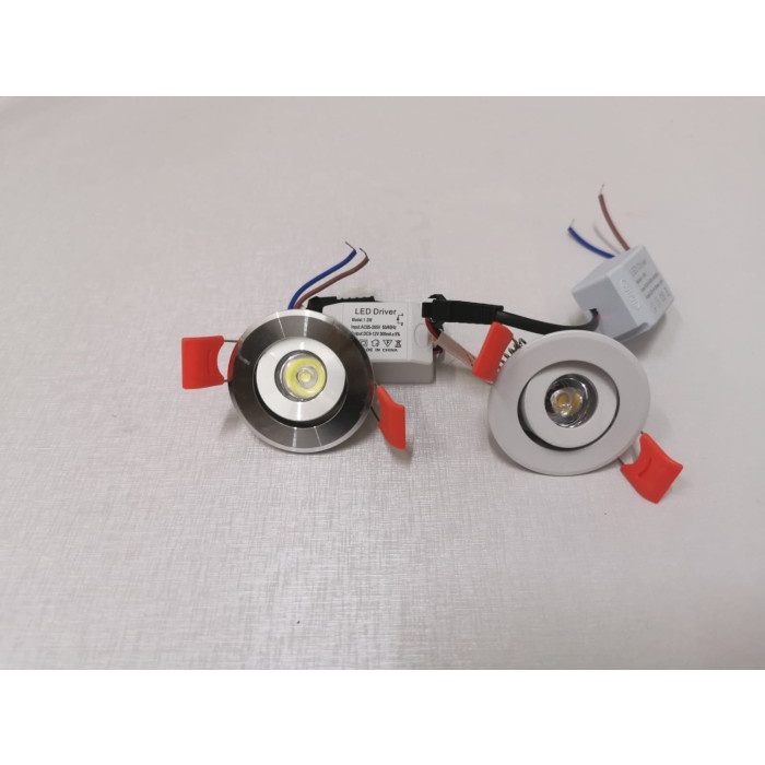 Jual downlight led 1w 1 w 1 mata led panel 1watt lampu led lemari 1 ...