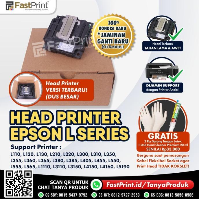 Jual Head Printer Epson L110 L210 L120 L220 L310 L1110 L3110 New Dus ...