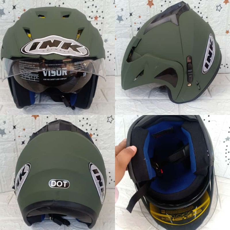 Jual HELM INK DOUBLE VISOR KW | Shopee Indonesia