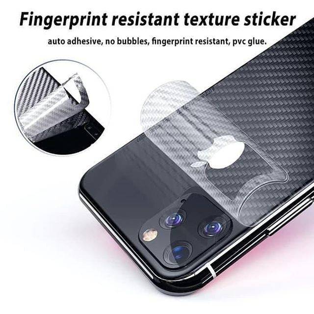 Jual Stiker model carbon untuk belakang iPhone 11, iPhone 11 pro ...
