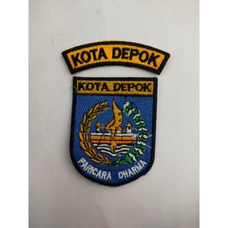 Jual LOGO BORDIR KOTA DEPOK BEDGE KOTA DEPOK EMBLEM PATCH KOTA DEPOK ...