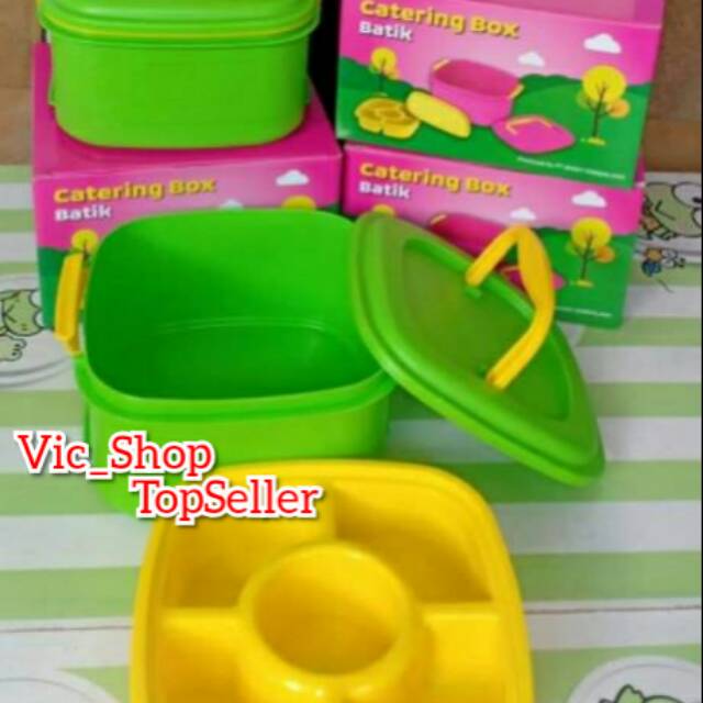 Jual Catering Box Batik / Lunch Box Motif Batik | Shopee Indonesia