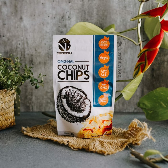 Jual Nucifera Coconut Chips Original 80gr | Shopee Indonesia