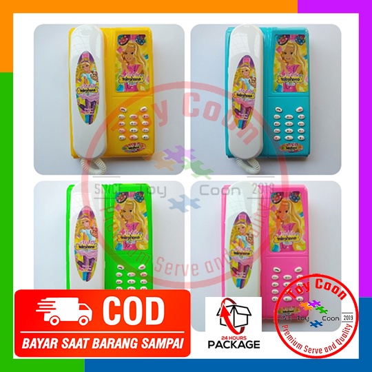 Jual Mainan anak telepon / telepon set hello kitty / telepon set barbie ...