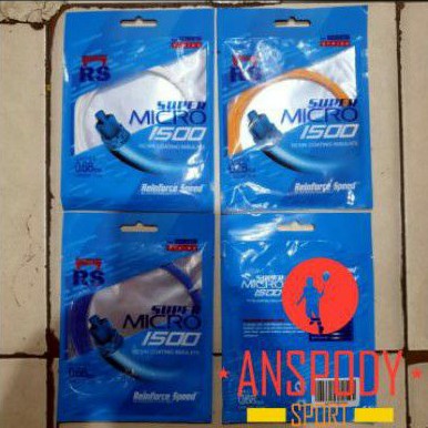 Jual SENAR BADMINTON RS SUPER MICRO 1500 SAMA PASANG | Shopee Indonesia