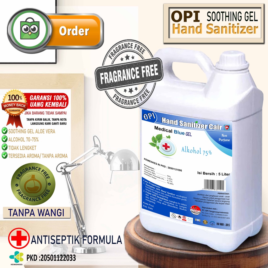 Jual OPI medical hand sanitizer gel varian berat dari 500ml sampai ...