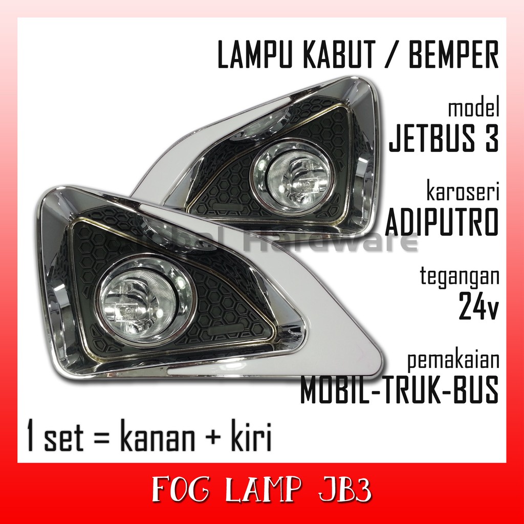 Jual Lampu Kabut Bumper Bemper Depan Front Fog Lamp Foglamp LED JB ...