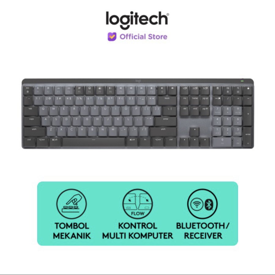 Jual Logitech MX Mechanical Wireless Keyboard Tactile Illuminated ...