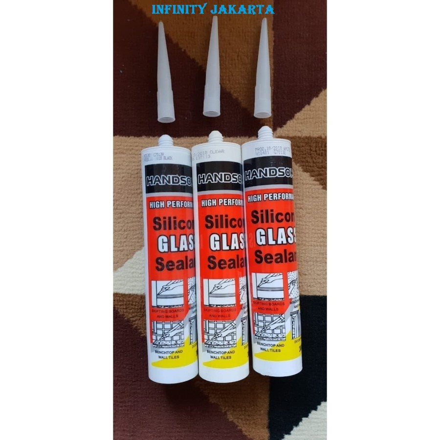 Jual INF HANDSOME Lem Botol Kaca Aquarium Silicone Sealent Acetic Silen ...
