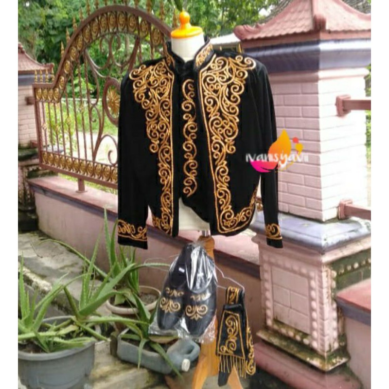 Jual Beskap Bludru Pengantin / Motif Payet Mewah (BONUS SELOP) | Shopee ...