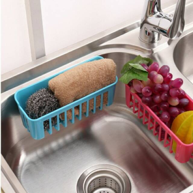 Jual Tempat spons sponge holder multifungsi & rak peralatan kamar mandi ...