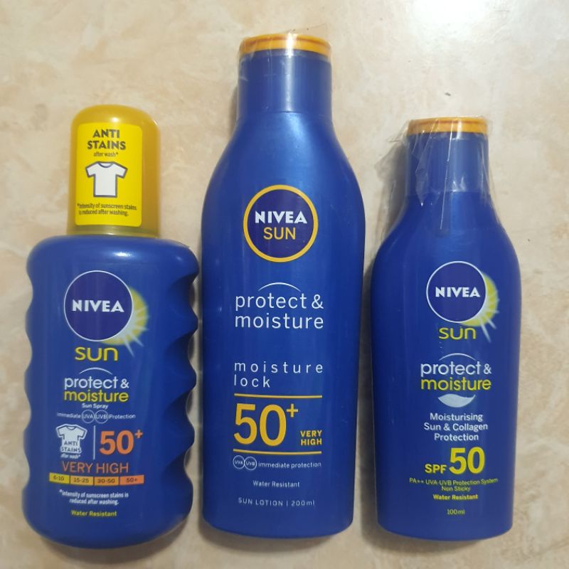 Jual Nivea Sun SPF 50 SPF50 Sunblock Badan Body Lotion Dewasa Adult ...
