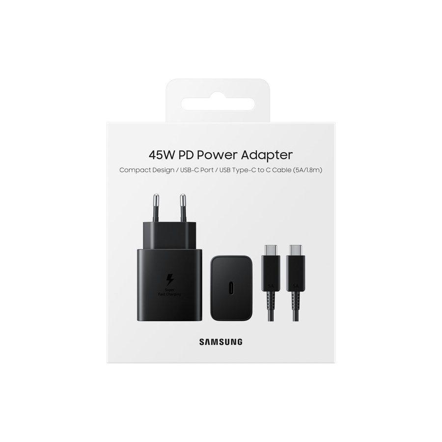 Jual Samsung Travel Adapter 45W With Cable - Black | Shopee Indonesia