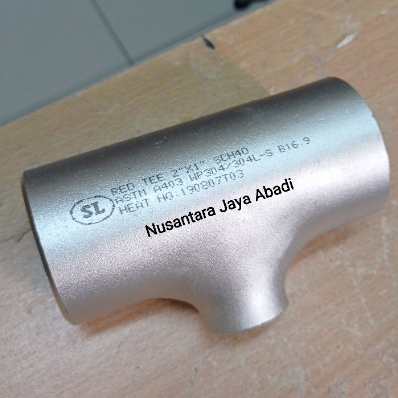 Jual Reducer Tee Las Stainless 304 Sch 40 2 x 1 " inchi Vlok Tee ...