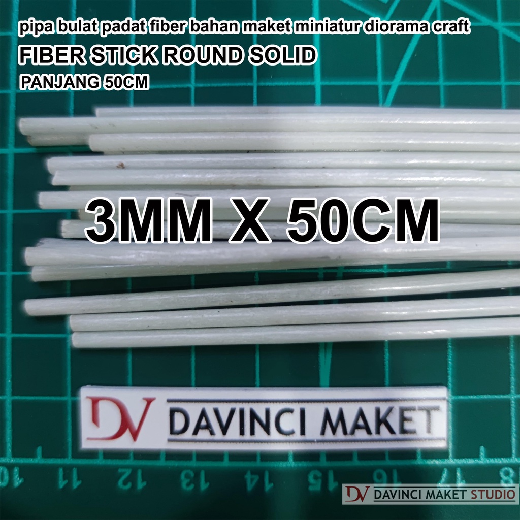 Jual Fiber Stick Round Solid - Batang Fiber Bulat Padat 1mm 2mm 3mm ...