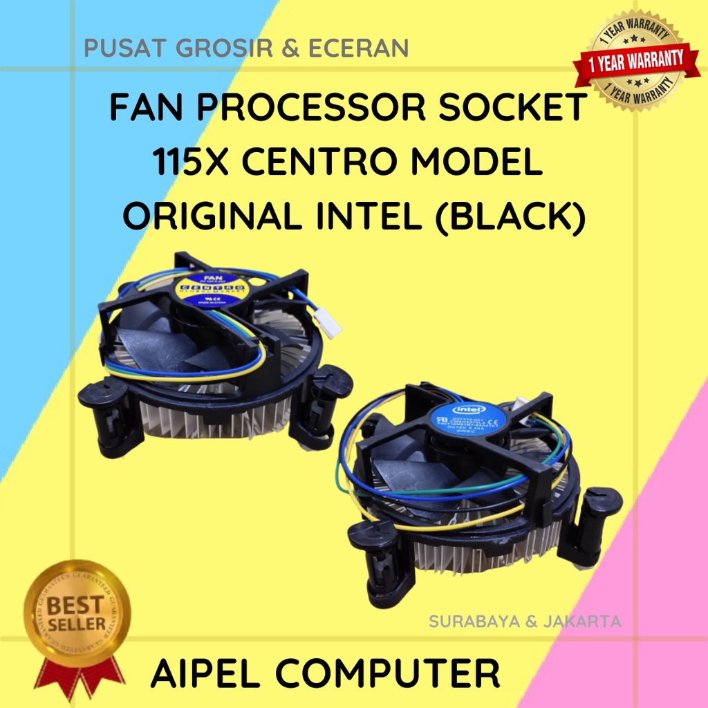 Jual INTEL FAN PROCESSOR SOCKET 115X CENTRO MODEL ORIGINAL INTEL BLACK ...