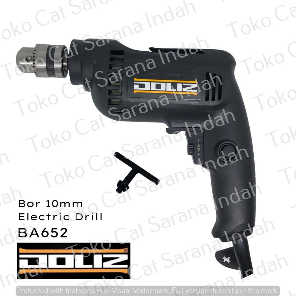 Jual DOLIZ BOR LISTRIK BA652 10MM 450 WATT VARIABLE SPEED 2 ARAH DOLIZ ...