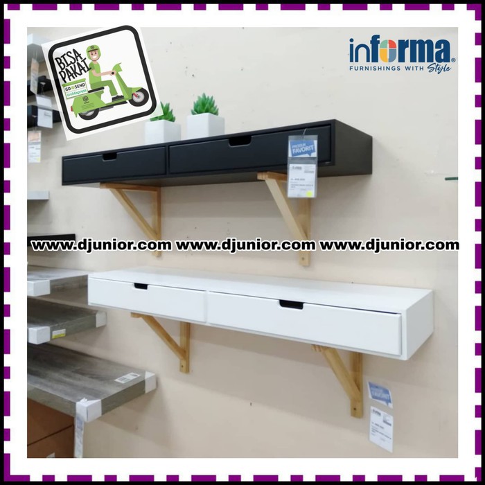Jual INFORMA - CHICAGO DRAWER SHELF / RAK DINDING / MEJA TV GANTUNG ...