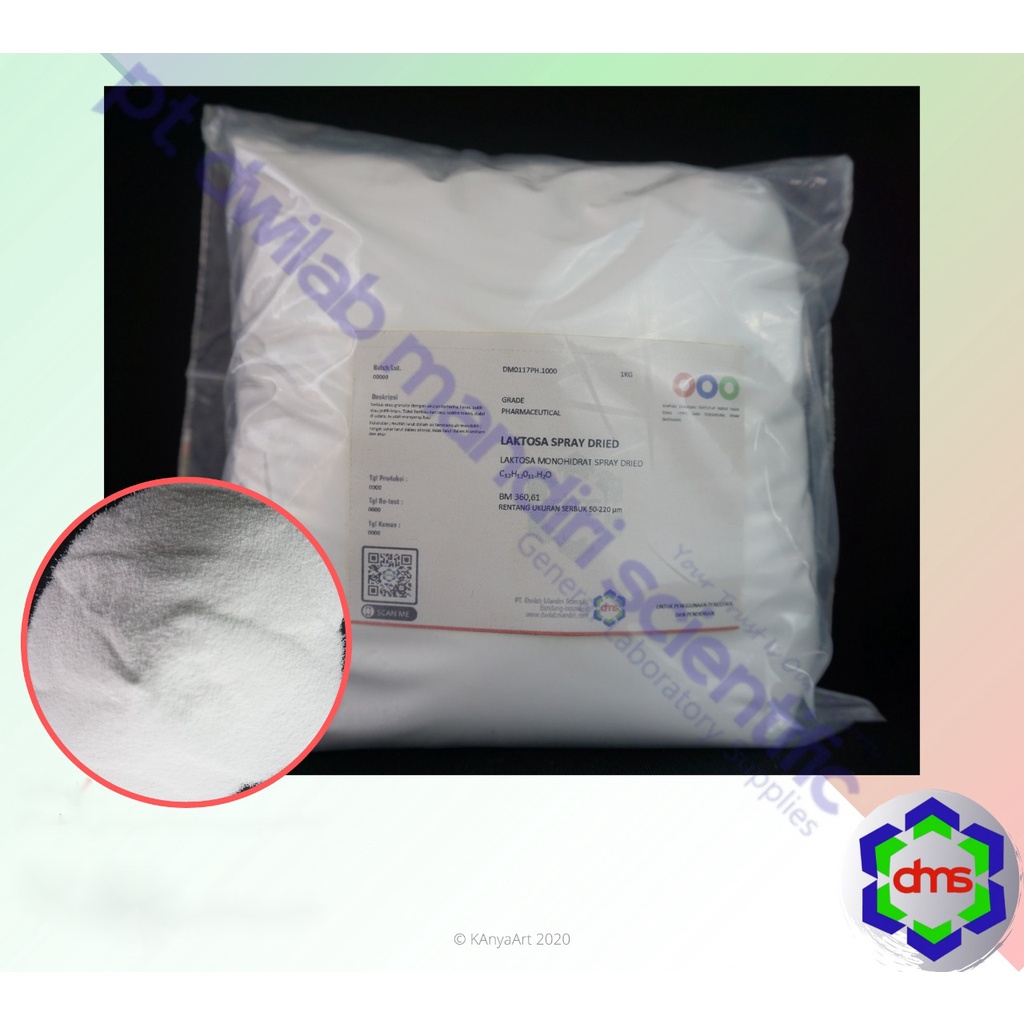 Jual LACTOSE SPRAY DRY / LAKTOSA SPRAY DRY PHARMA GRADE 1KG | Shopee ...
