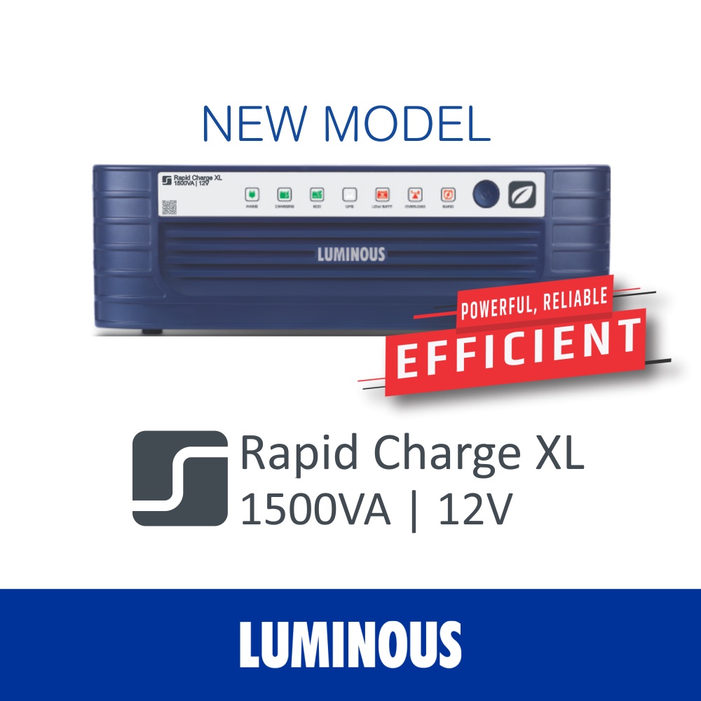 Jual LUMINOUS Inverter Eco watt Rapid Charge Xl 1500va/12v | Shopee ...