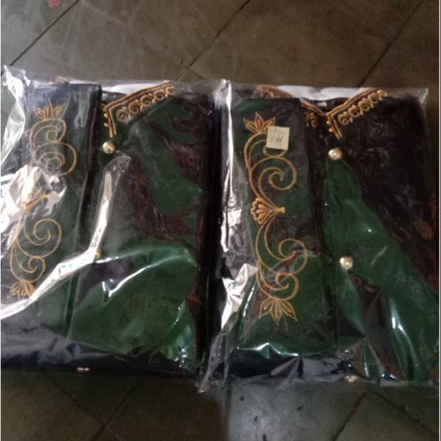 Jual BAJU BESKAP SUNDA SET CELANA PECI TAPIH LENGKAP BORDIR EMAS ...