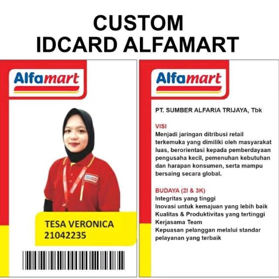 Jual File Desain Kartu Identitas Minimarket Alfa Indomar | Shopee Indonesia