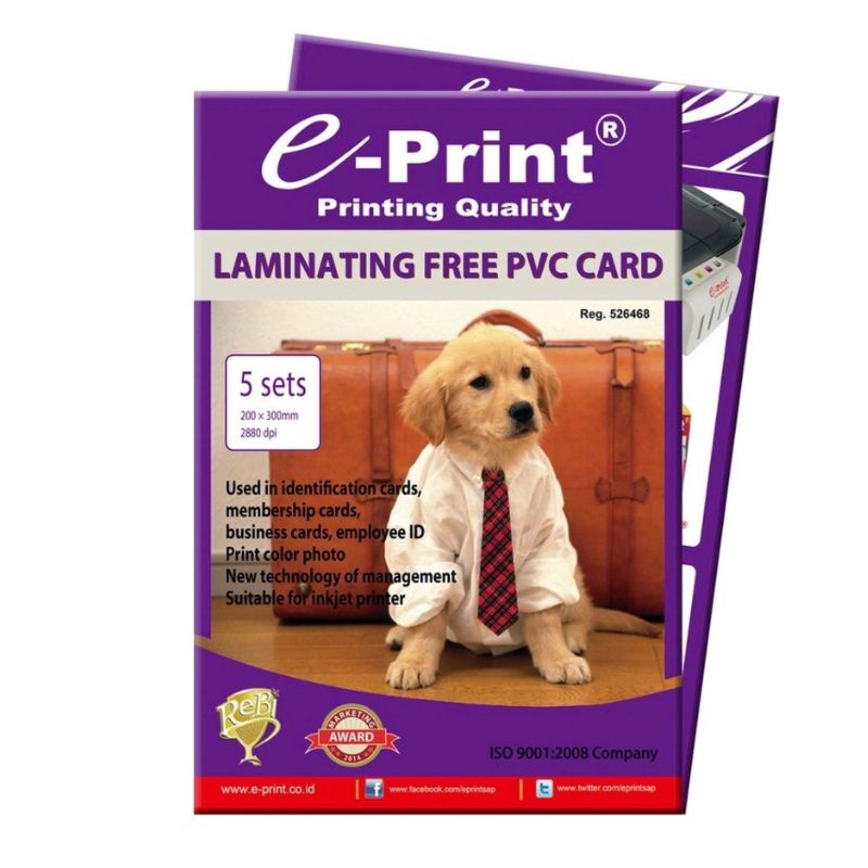Jual E-PRINT - Laminating PVC Card / PVC ID Card (1 pack / 5 pasang ...
