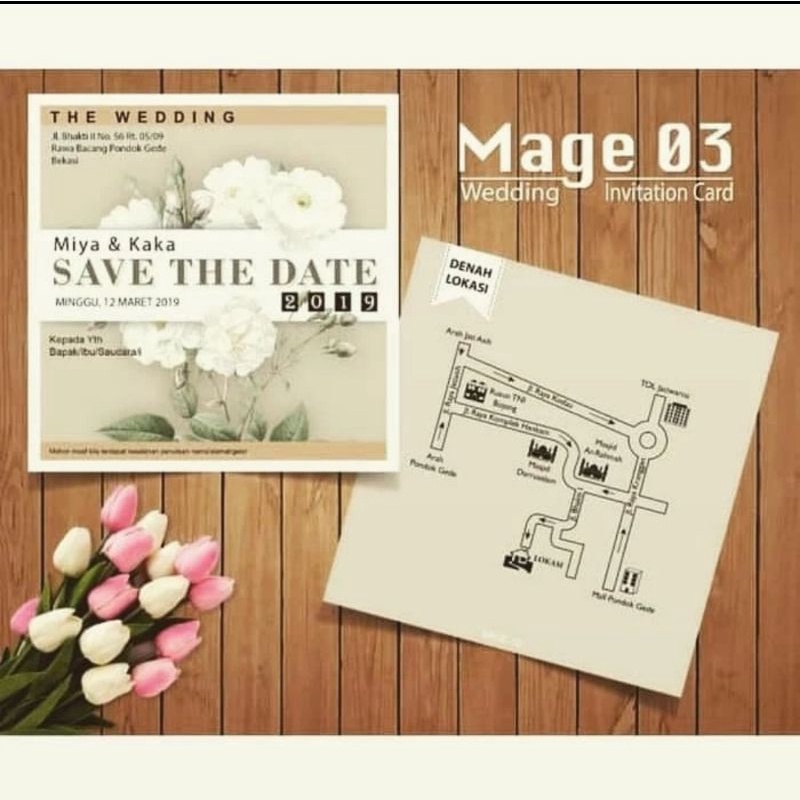 Jual Blangko Undangan Mage 03 Kartu Undangan Nikah Ultah Khitan | Shopee Indonesia