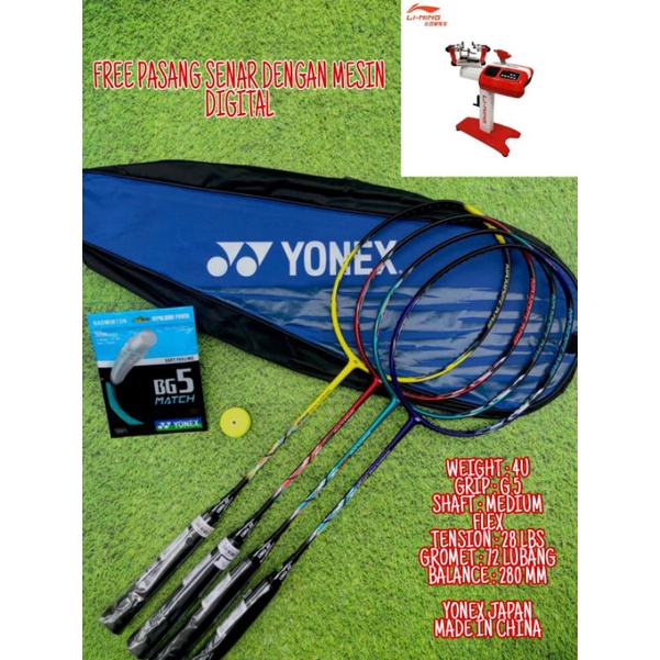 Jual RAKET BADMINTON YONEX NANOFLARE DRIVE ORIGINAL 100% FREE AKSESORIS | Shopee Indonesia