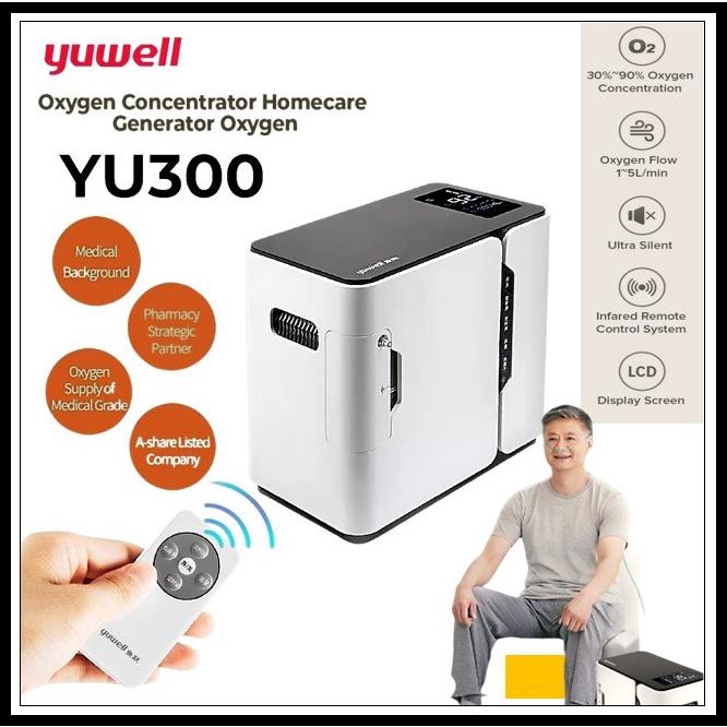 Jual Yuwell Yu300 Home Care Oxygen Concentrator Oksigen Konsentrator ...