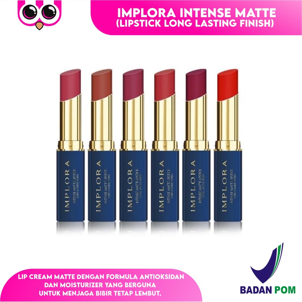 Jual IMPLORA INTENSE MATTE LIPSTICK LONG LASTING FINISH | Shopee Indonesia