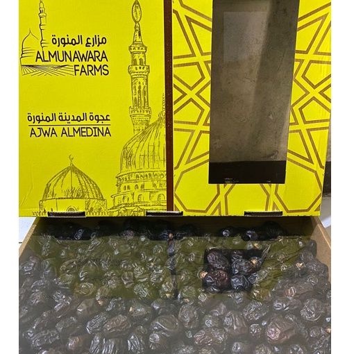 Jual Kurma Ajwa Premium Medina Al Munawara Farms dus Kuning 5kg ...