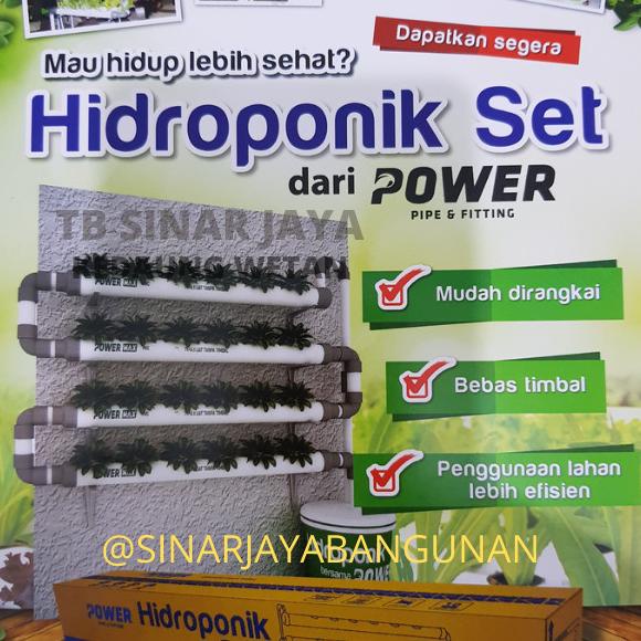 Jual Hidroponik Set Pipa Power Paket Peralatan Paralon X AQUALON X ...