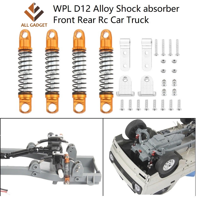 Jual Metal Alloy Shock absorber WPL D12 D24 Front Rear Rc Car Truck ...