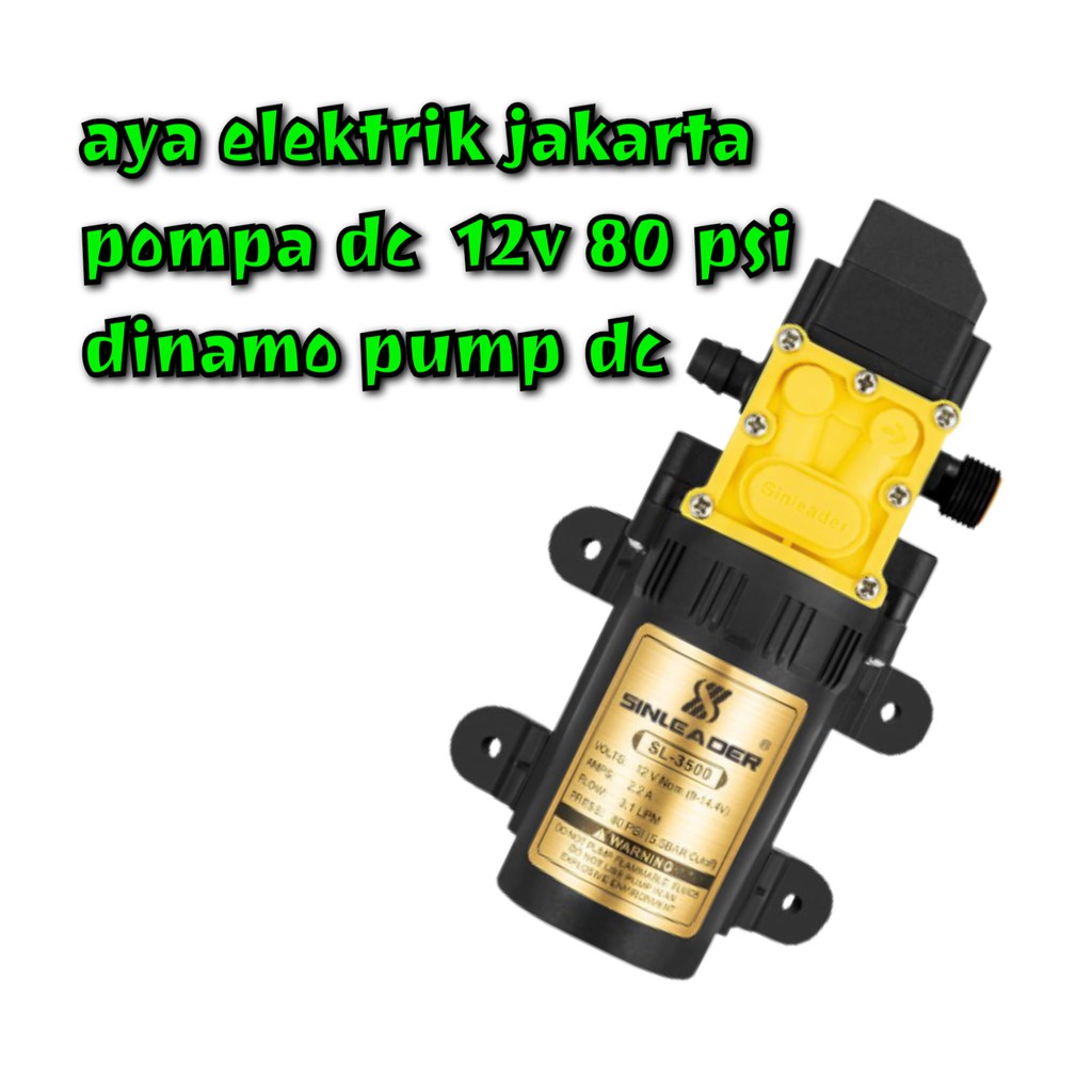 Jual DINAMO POMPA AIR STEAM JET CLEANER DC 12 VOLT 80 PSI 4 LPM ...