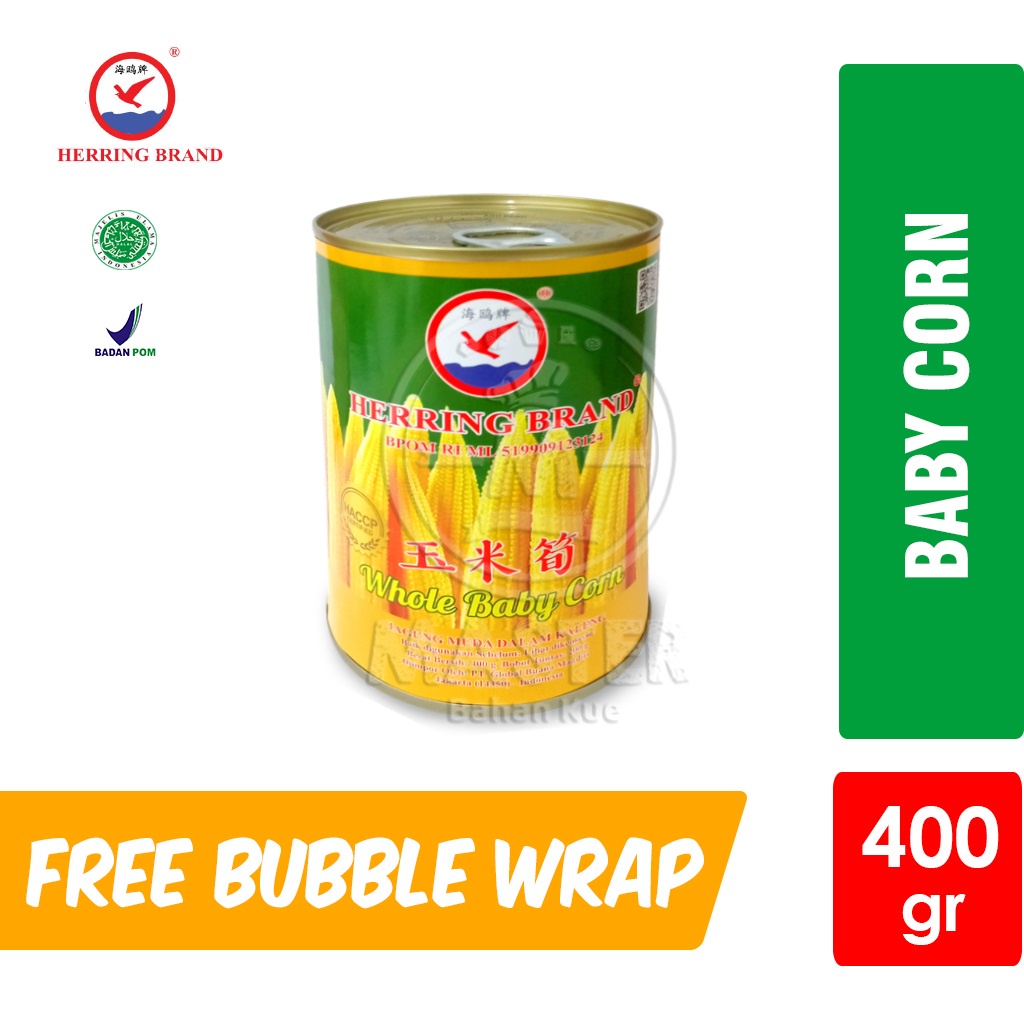 Jual Herring Baby Corn / Jagung Muda / Putren [Kaleng 400 gr] | Shopee ...