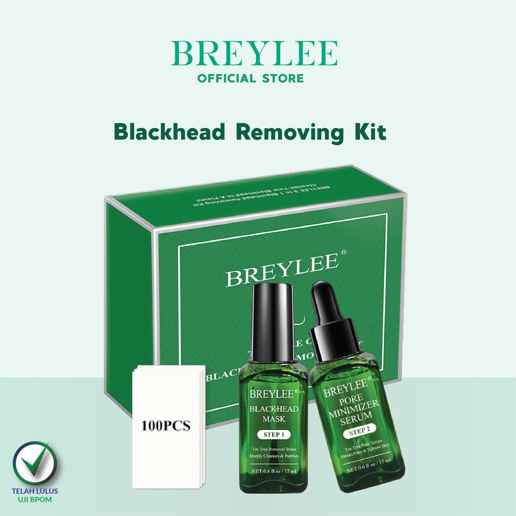 Jual Pengangkat Komedo BREYLEE Blackhead Remover Mask Step 1 Set Kit ...