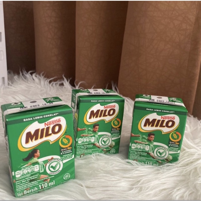 Jual susu UHT milo 110 ml milo coklat | Shopee Indonesia