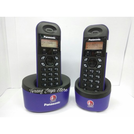 Jual Telepon Wireless Panasonic KX-TG1312 (2 Handset) (Biru) | Shopee Indonesia