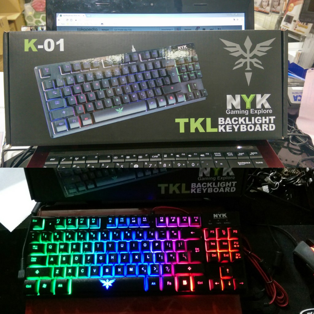 Jual KB-NYK-K01 KEYBOARD Gaming NYK TKL K-01 (ML) | Shopee Indonesia