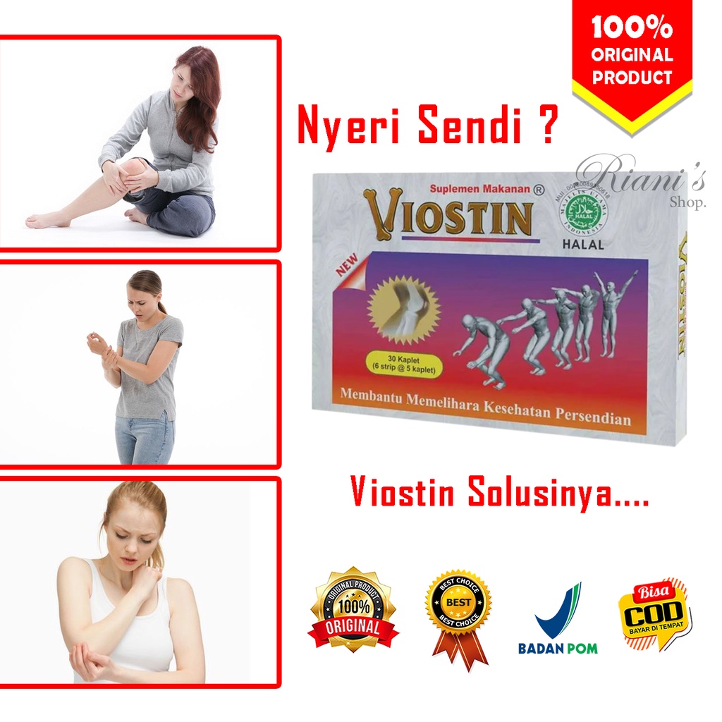 Jual Viostin Ds Halal Original Suplemen Nyeri Sendi Lutut 1 Box 30 ...